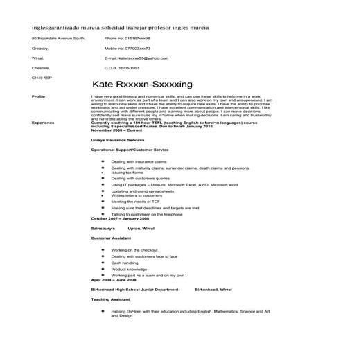 cv Sandy bansal- english | DOCX