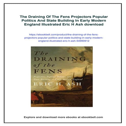 The Draining Of The Fens Projectors Popular Politics And State Building ...