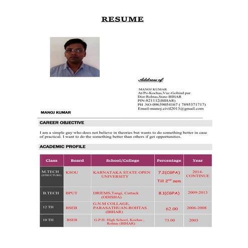 RESUME | PDF