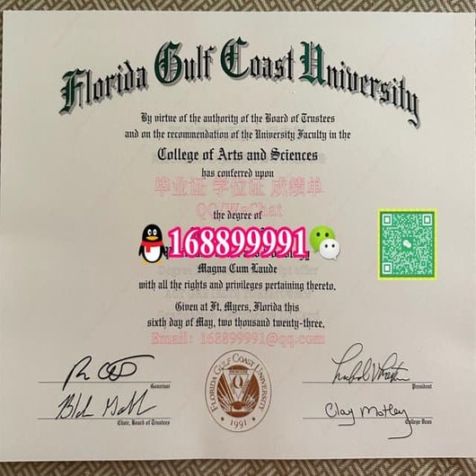 Florida Gulf Coast University degree offer diploma Transcript | PPT ...