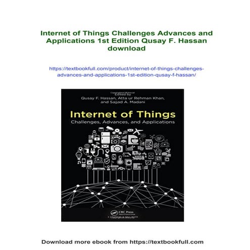 Internet of Things Challenges Advances and Applications 1st Edition Qusay F. Hassan | PDF