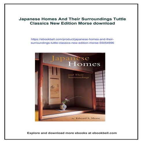 Japanese Homes And Their Surroundings Tuttle Classics New Edition Morse ...