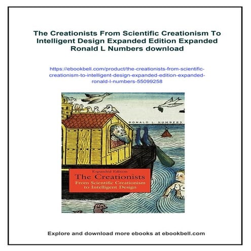 The Creationists From Scientific Creationism To Intelligent Design ...