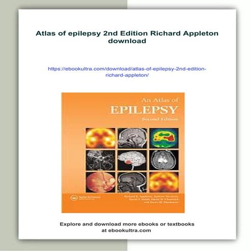 Atlas of epilepsy 2nd Edition Richard Appleton | PDF