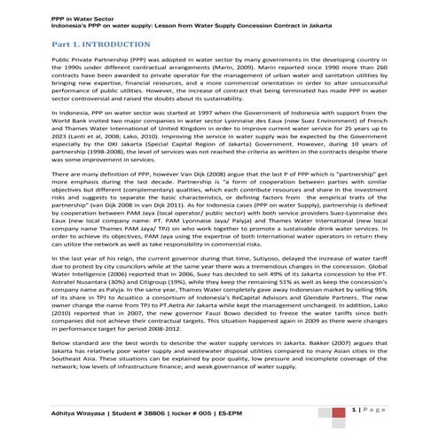 Case Study_PPP in Indonesia | PDF