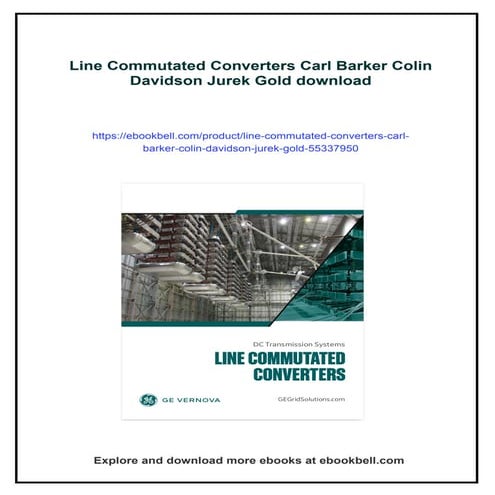 Line Commutated Converters Carl Barker Colin Davidson Jurek Gold | PDF