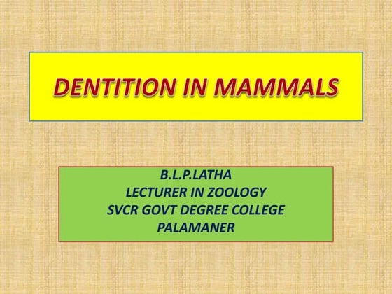 Dentition of sheep and goat | PPTX | Dental Health | Diseases and ...