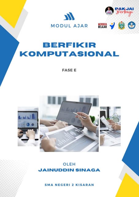 MODUL AJAR INFORMATIKA BERPIKIR KOMPUTASIONAL KELAS X SMK | PDF
