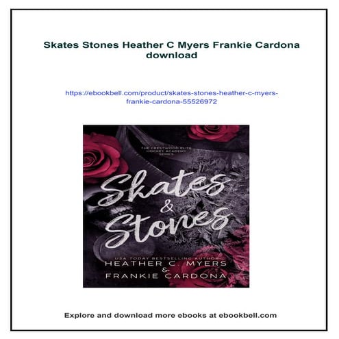 Skates Stones Heather C Myers Frankie Cardona | PDF