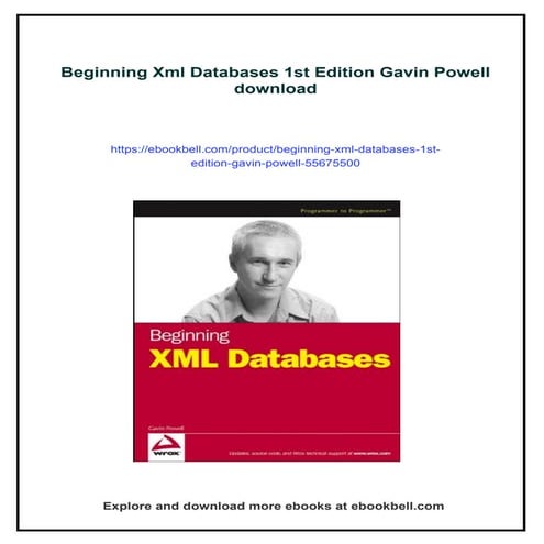 Beginning Xml Databases 1st Edition Gavin Powell | PDF