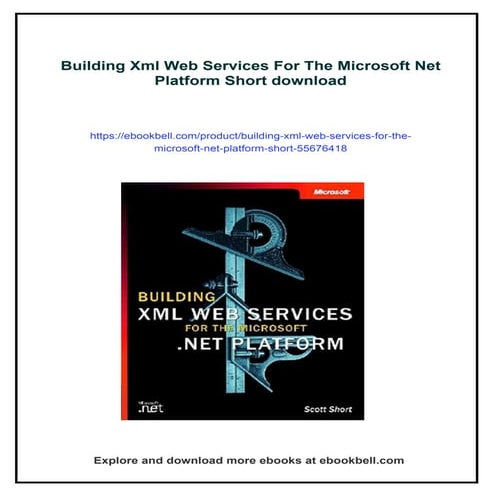 Building Xml Web Services For The Microsoft Net Platform Short | PDF