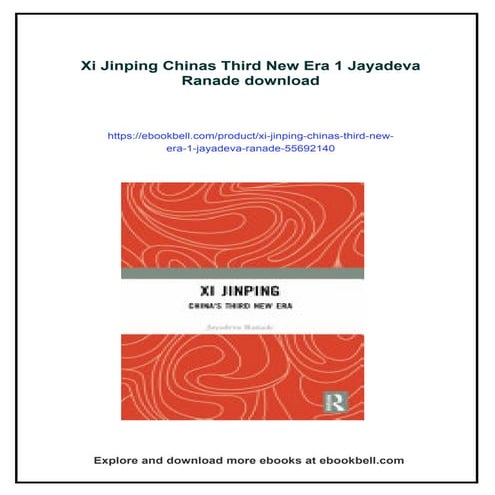 Xi Jinping Chinas Third New Era 1 Jayadeva Ranade | PDF