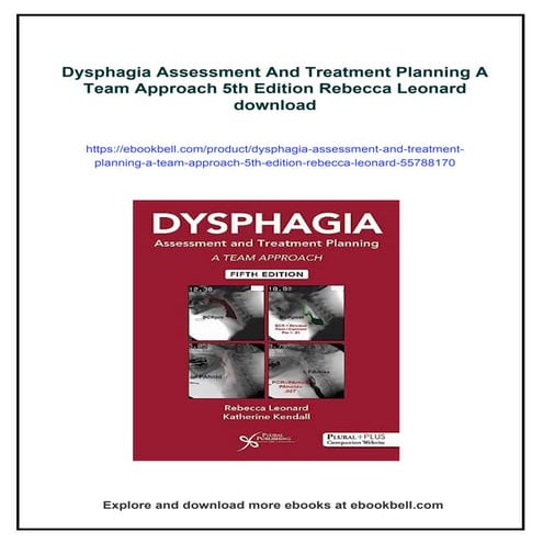 Dysphagia Assessment And Treatment Planning A Team Approach 5th Edition ...