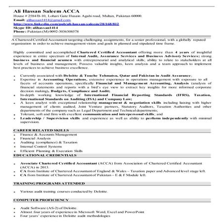 CV Ali Hassan Saleem ACCA | DOCX