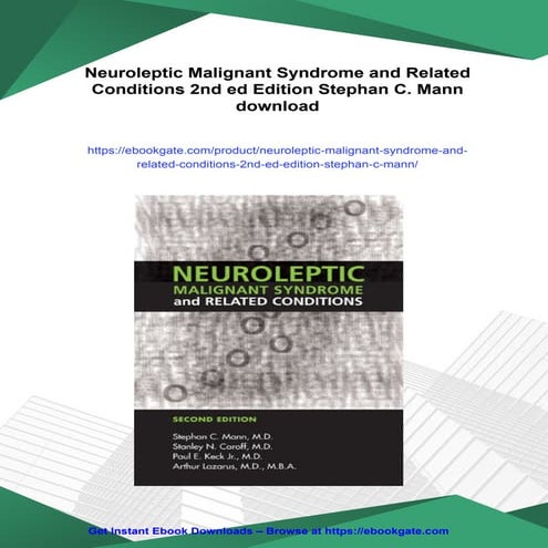 Neuroleptic Malignant Syndrome and Related Conditions 2nd ed Edition ...