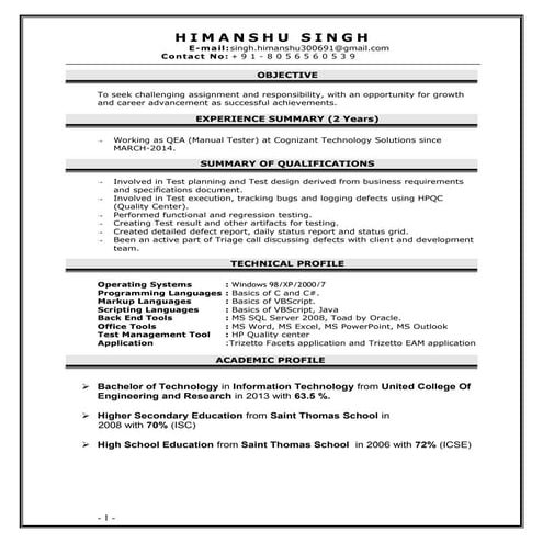 Himanshu_Resume | DOC