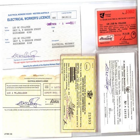 Electrical Workers Licencing (Aust) 5 states 1988 | PDF