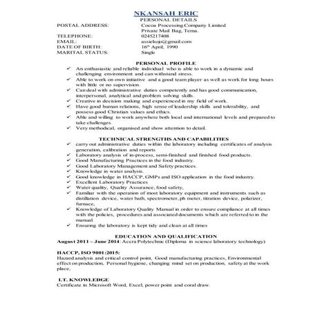 Current Public Resume | DOC