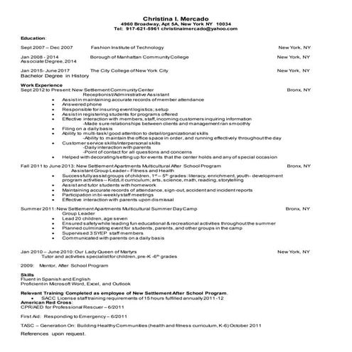 Nelson's Resume | DOC