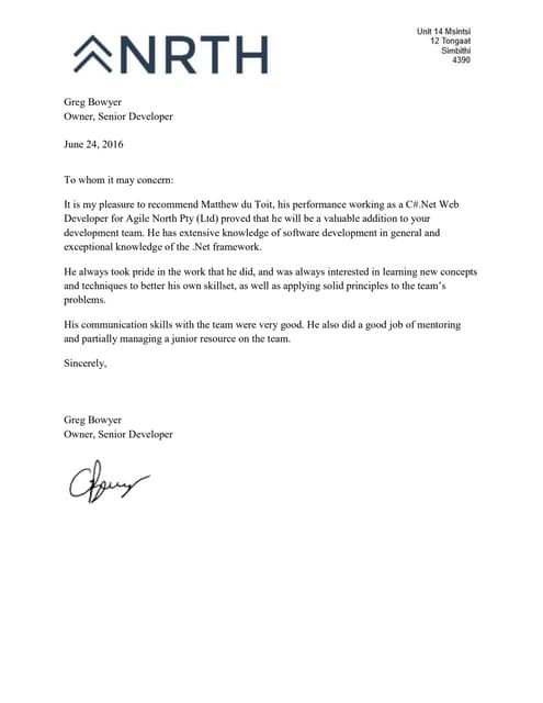 Matthew Hileman - Susan Ford Reference Letter 170125 | PDF