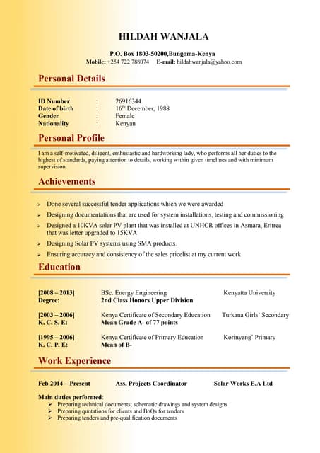 Hildah Wanjala presentations