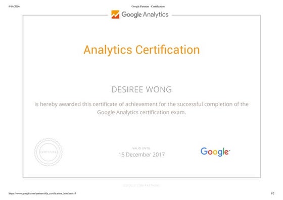 Google Partners_GA - Certification | PDF