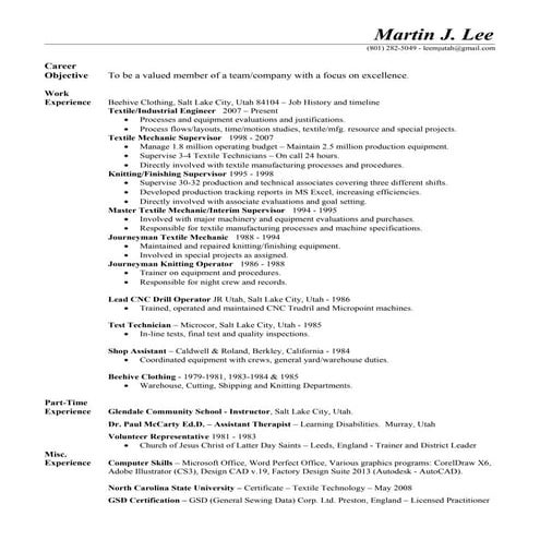 Junior Resume | DOCX