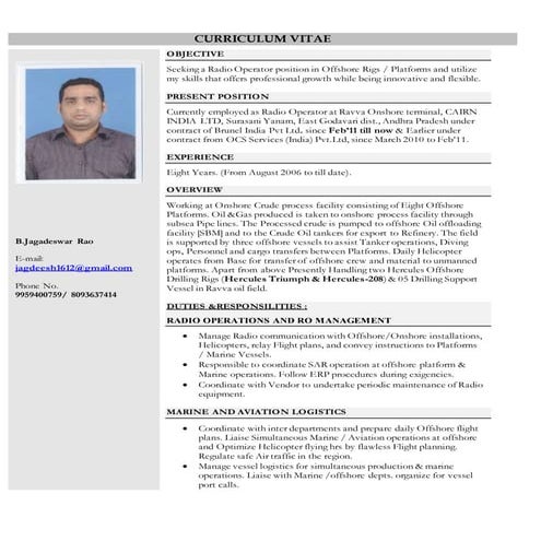 B Jagadeswar Rao_CV | DOCX