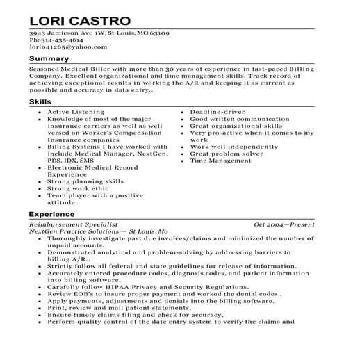 Lori Resume | PDF