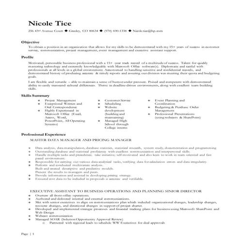 Nicole Tice presentations