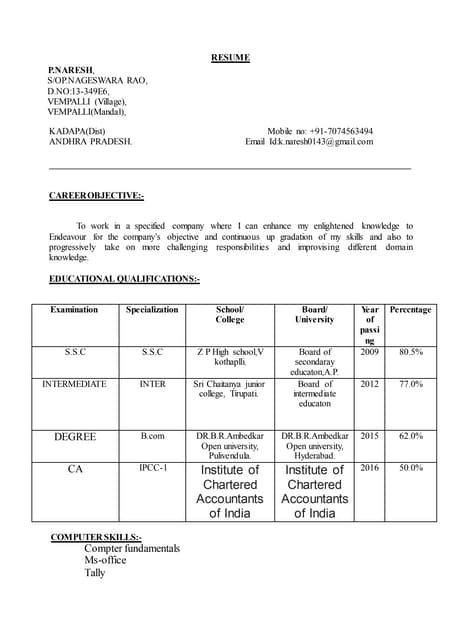RAMKUMAR RESUME | PDF
