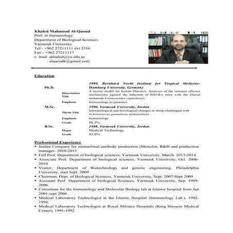 Dr. Khaled CV | PDF