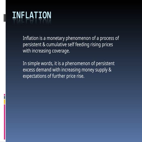 How Inflation may define in economics an approach | PPT