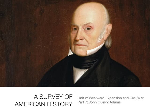 Soc studies #25 john quincy adams | PPTX