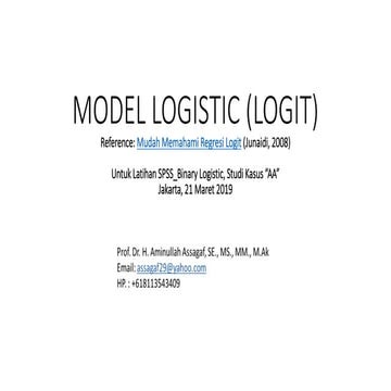 27 model logistic | PPTX