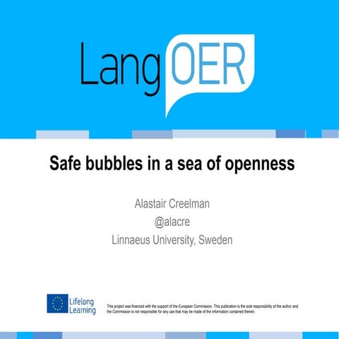 Creating Communities In Moocs “safe Bubbles In A Sea Of Openness” Pptx
