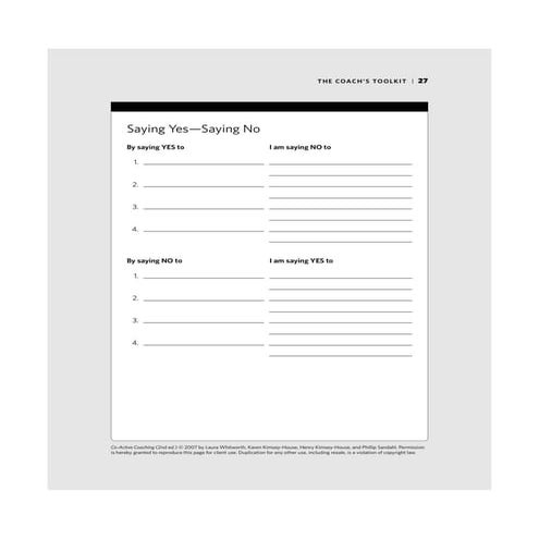 By Saying Yes or By Saying No Exercise | PDF