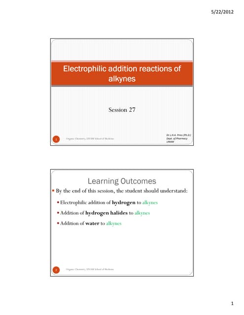 NUCLEOPHILIC AND ELECTROPHILIC ADDITION REACTIONS | PPTX