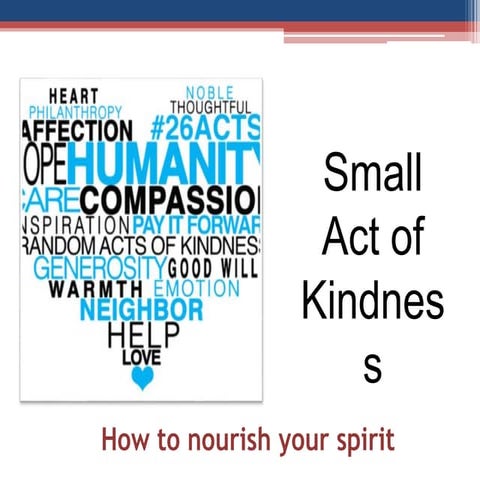Small act of kindness | PPTX