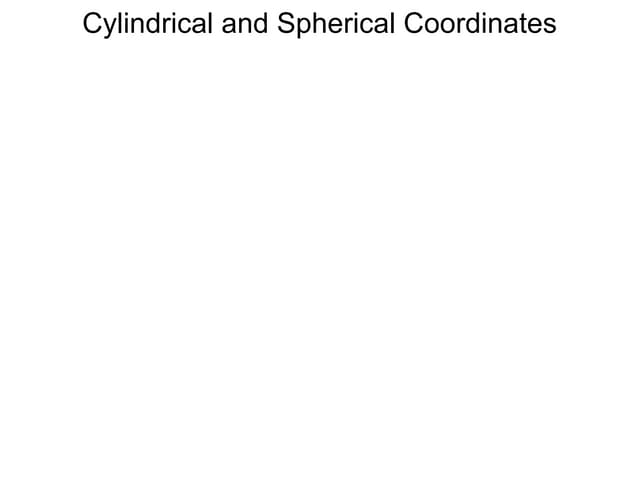 spherical coordinates system | PPT