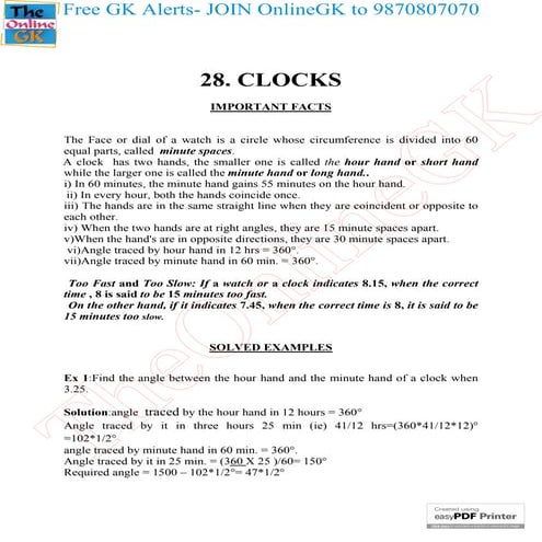 28. clocks | PDF