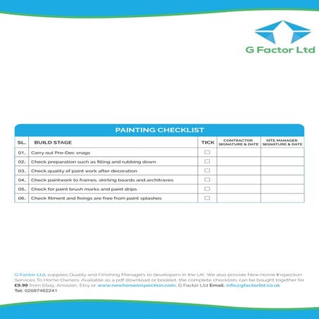 28. Painting Checklist | PDF | Painting | Arts and Crafts