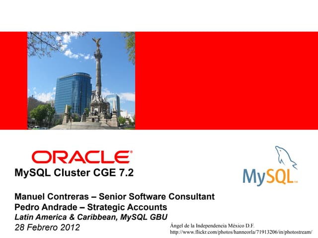 Mysql Cluster Cge 72 Ppt