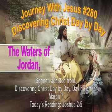 280-281 The Waters of Jordan-Joshua Saved Rahab the Harlot | PPTX