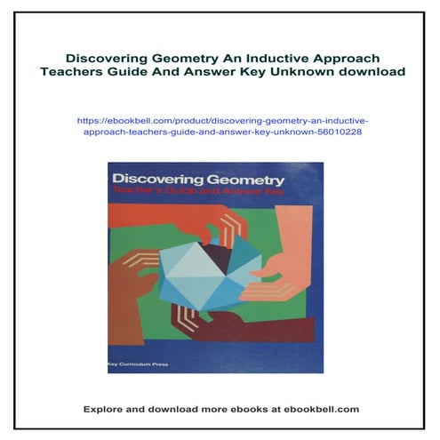 Discovering Geometry An Inductive Approach Teachers Guide And Answer ...