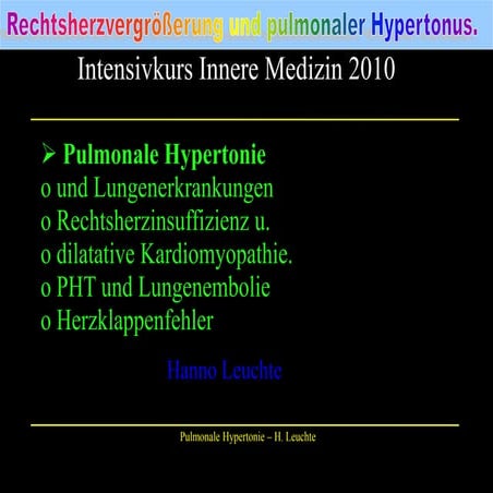 28_01 Rechtsherzvergrößerung und pulmonaler Hypertonus. | PPT