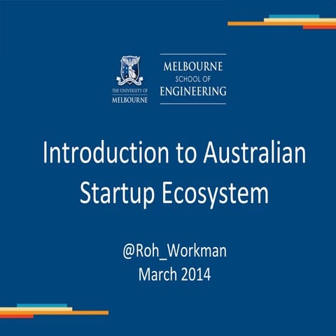 MAP Master Class - Intro to Startup Ecosystem | PPT
