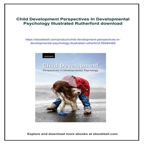 Child Development Perspectives In Developmental Psychology Illustrated ...