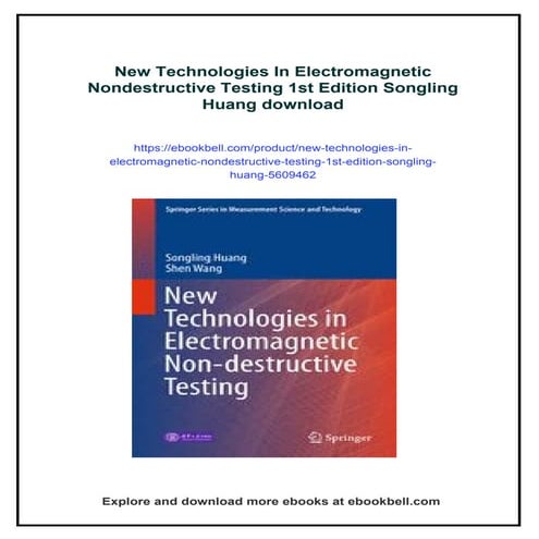 New Technologies In Electromagnetic Nondestructive Testing 1st Edition ...