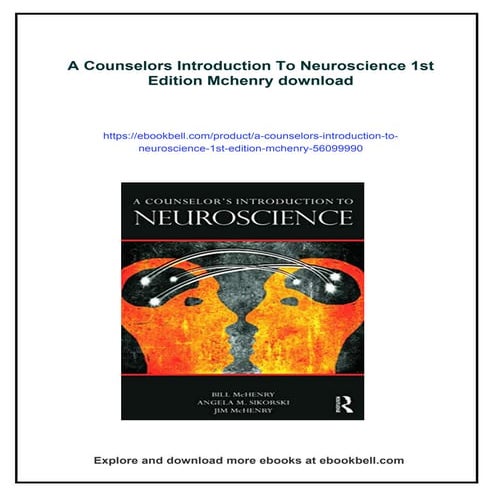 A Counselors Introduction To Neuroscience 1st Edition Mchenry | PDF